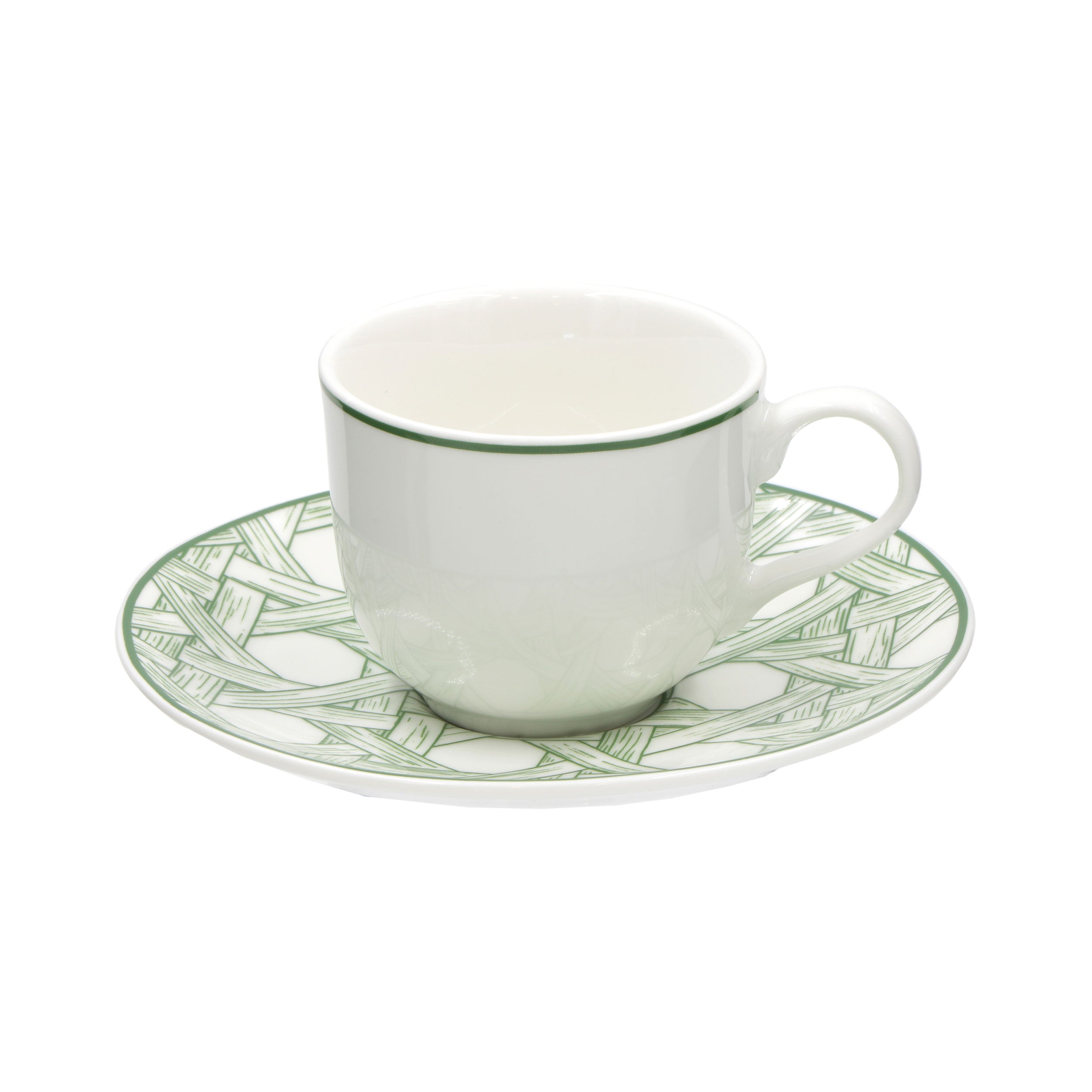 Set da 6, Set Tazze Caffe C P, Intrigo - Porcellana, 90 ml Ø 6,5x5,6 ...