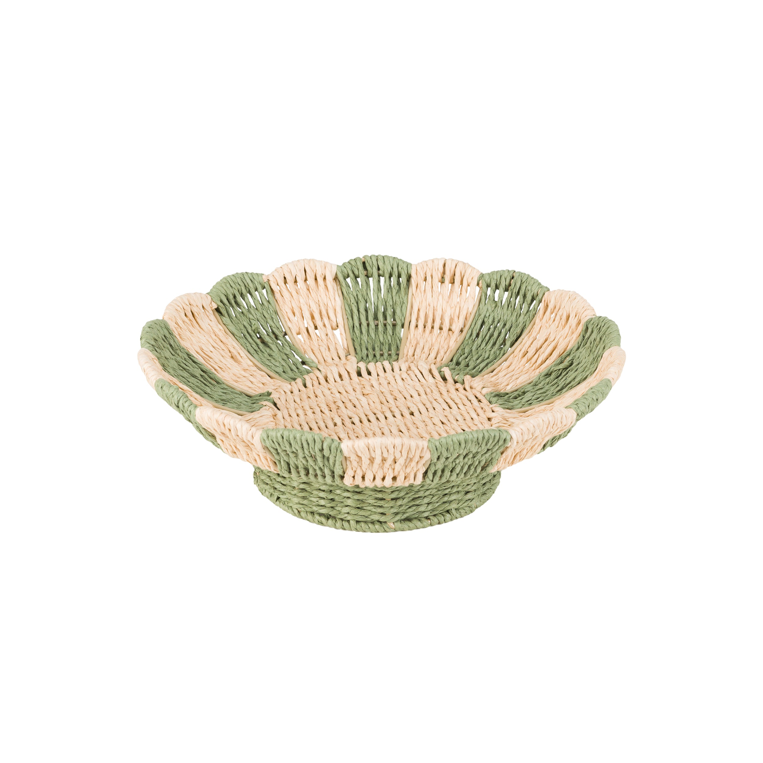 Vassio Fiore Basso Verde, Incarta - Carta, ferro, 30x30xH10 cm – Thun Casa